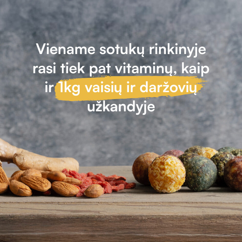 Šokoladinis sezamas ir natūralus vitaminas C anakardžiuose - Sotukai